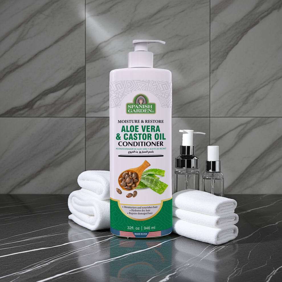 Aloe Vera & Castor Oil Hair – Strengthening Shampoo, Conditioner & Hai ...